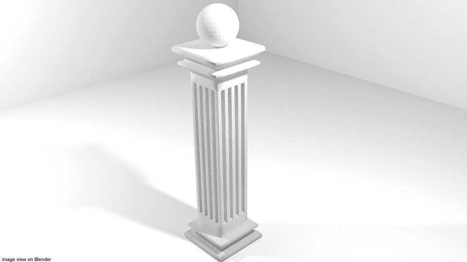 3D pillar - TurboSquid 1215542