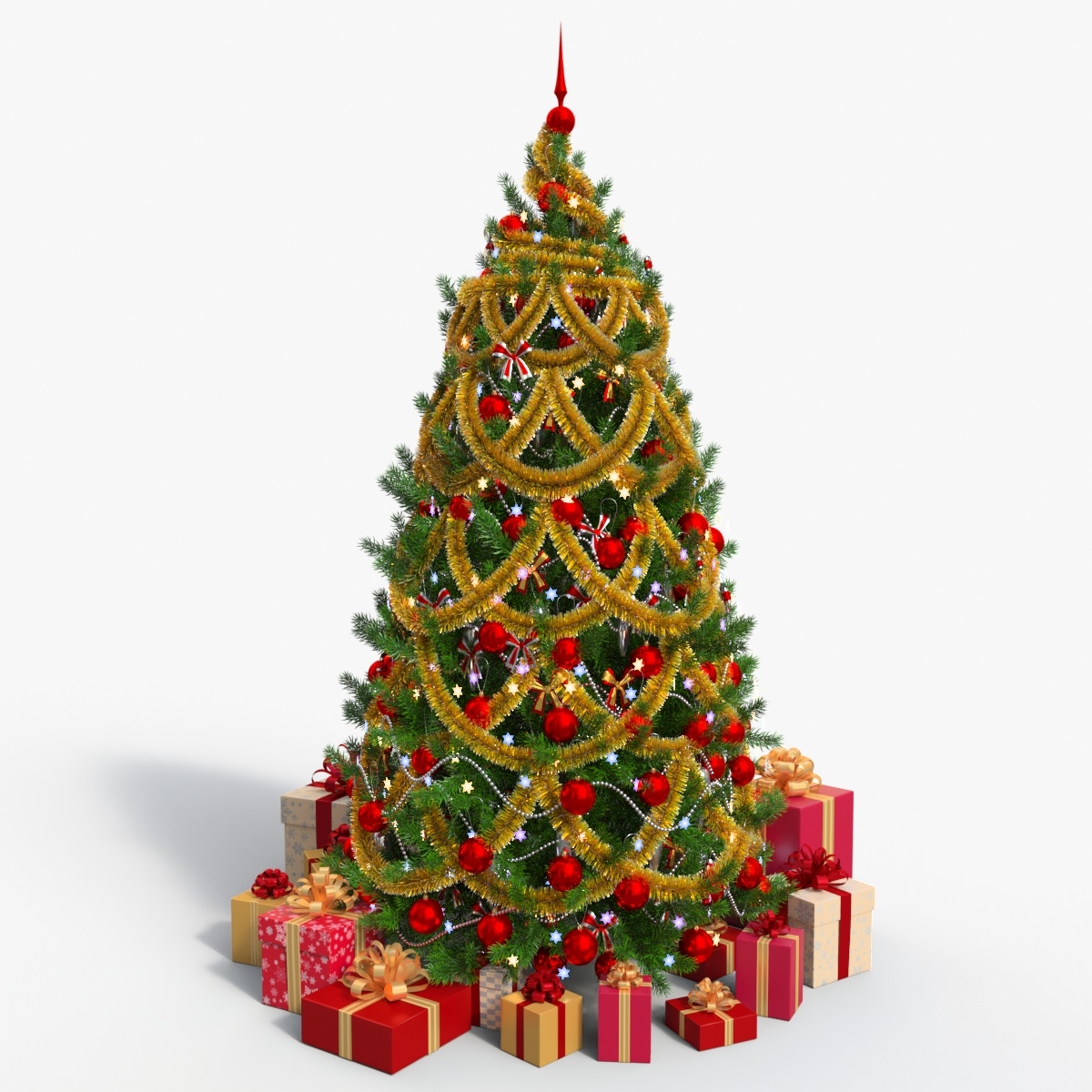 3D christmas tree model - TurboSquid 1216001