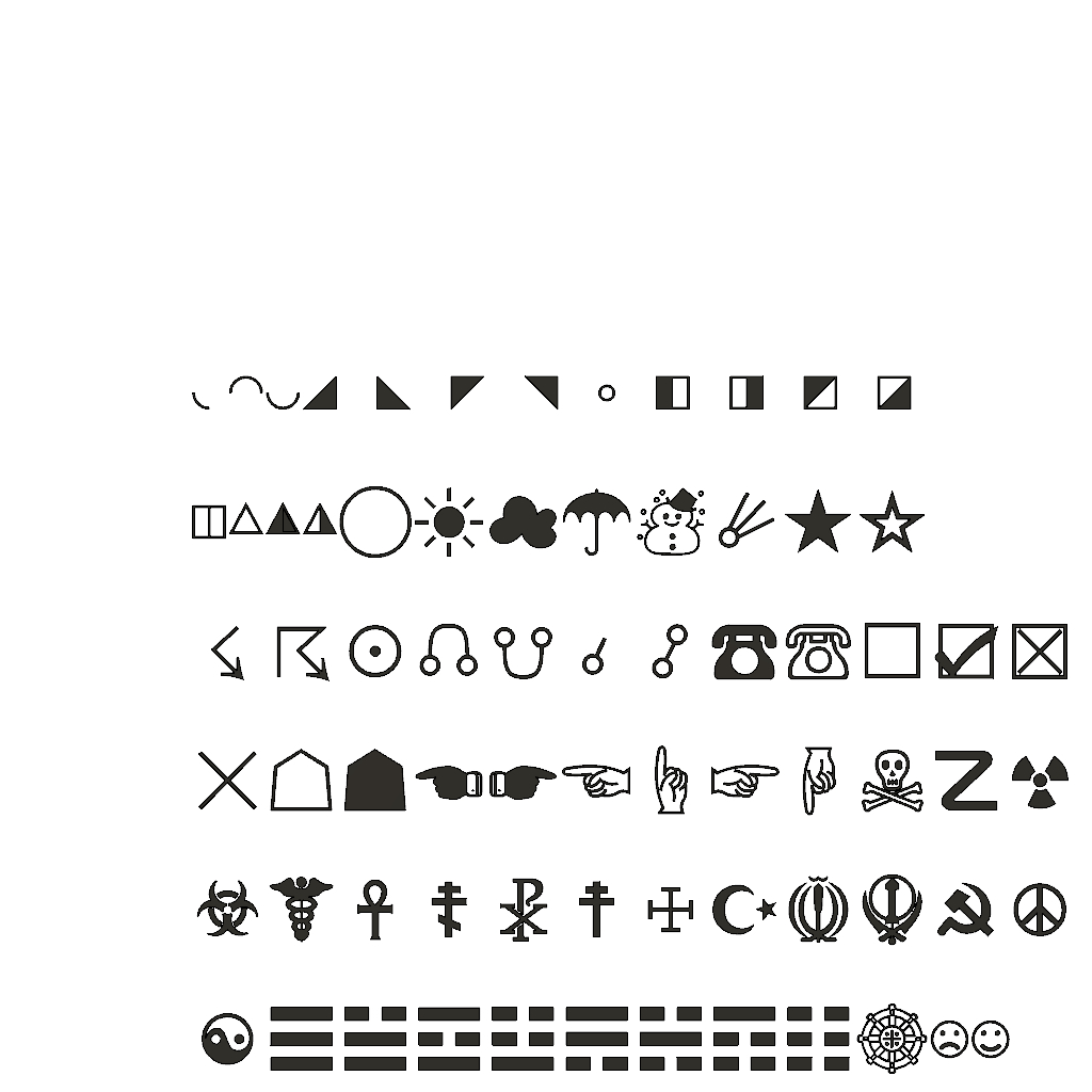 Symbols set21 cg cad 3D model - TurboSquid 1216060