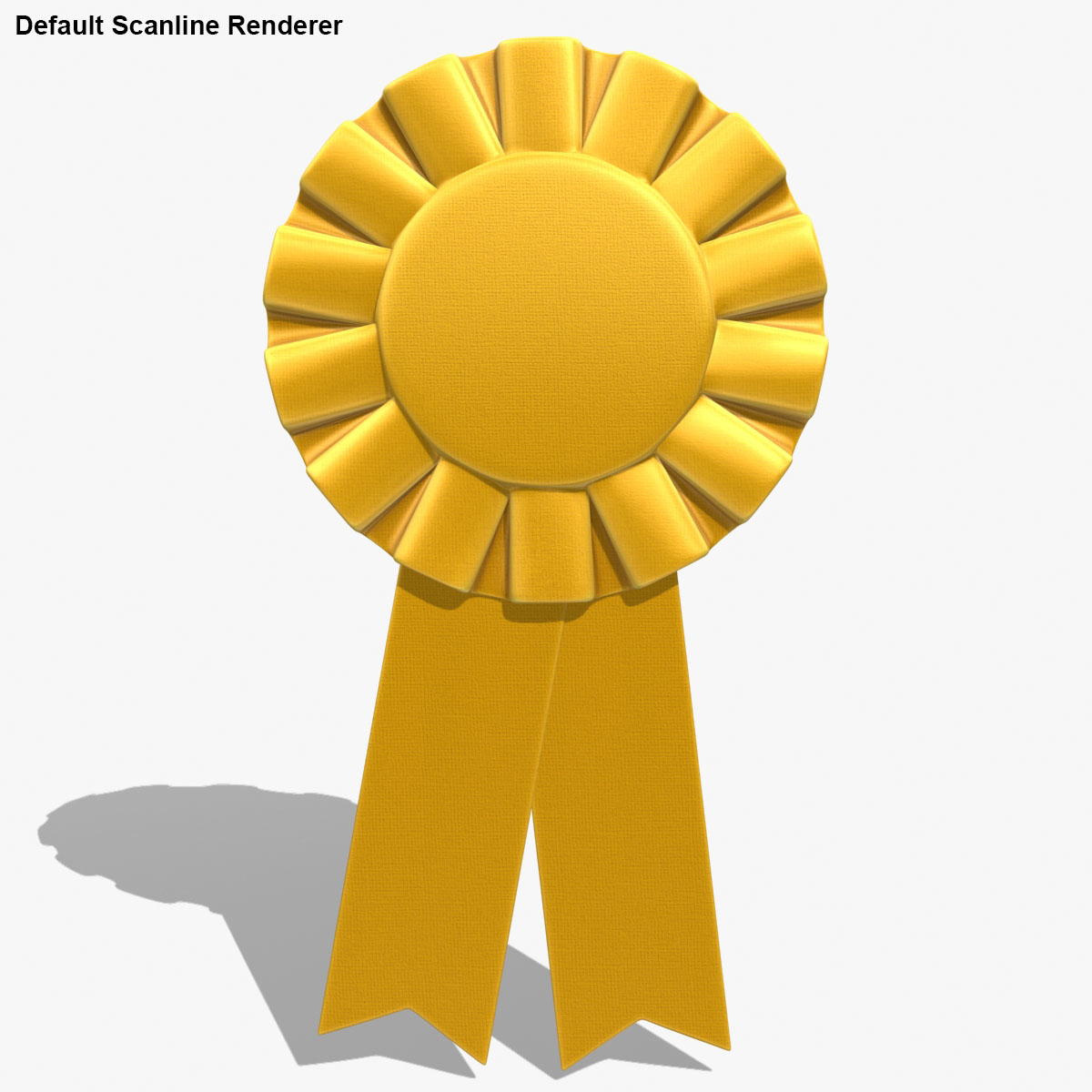 Realistic award ribbon gold model - TurboSquid 1216189