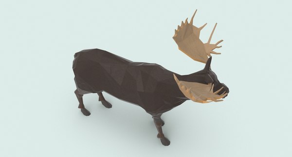 Moose---standing 3D model - TurboSquid 1216417