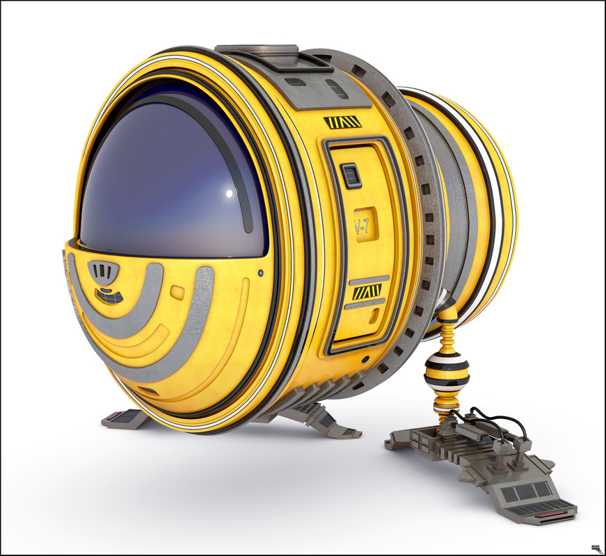 3D Space Spaceship Model TurboSquid 1216429