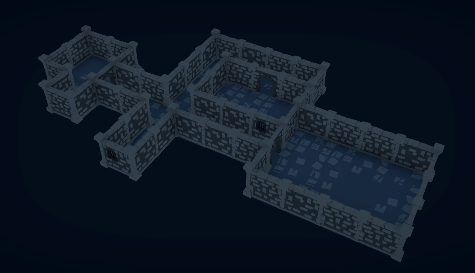 3D modular dungeon model - TurboSquid 1216453