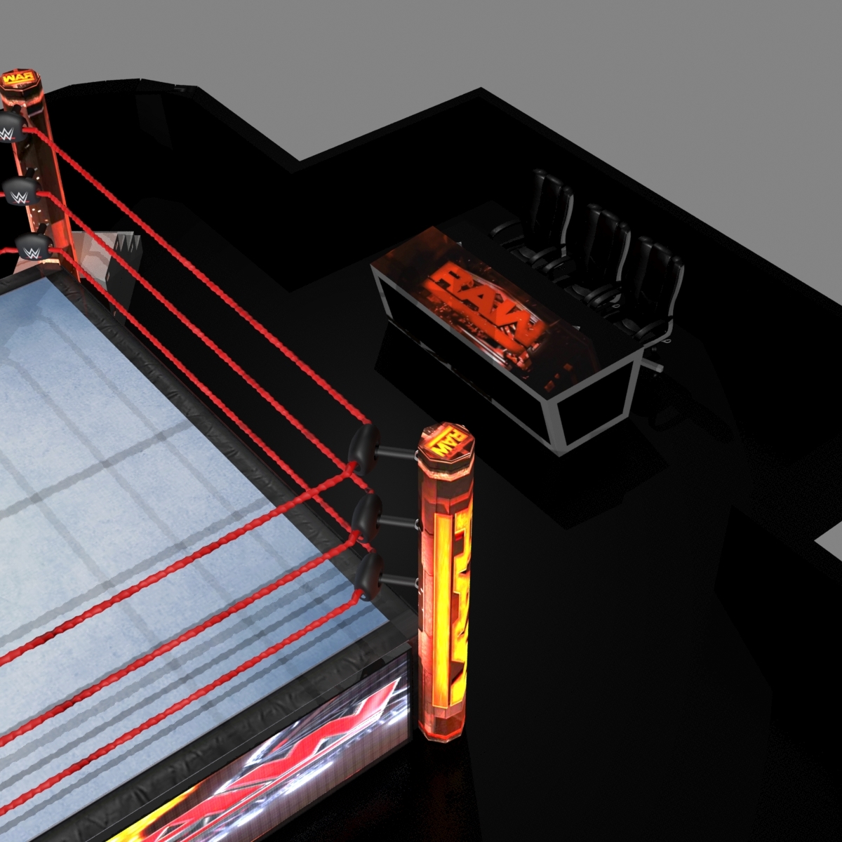 Wwe arena 3D model - TurboSquid 1216456