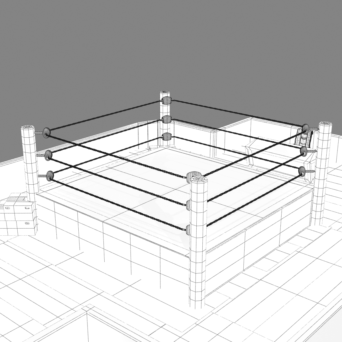 Wwe arena 3D model - TurboSquid 1216456