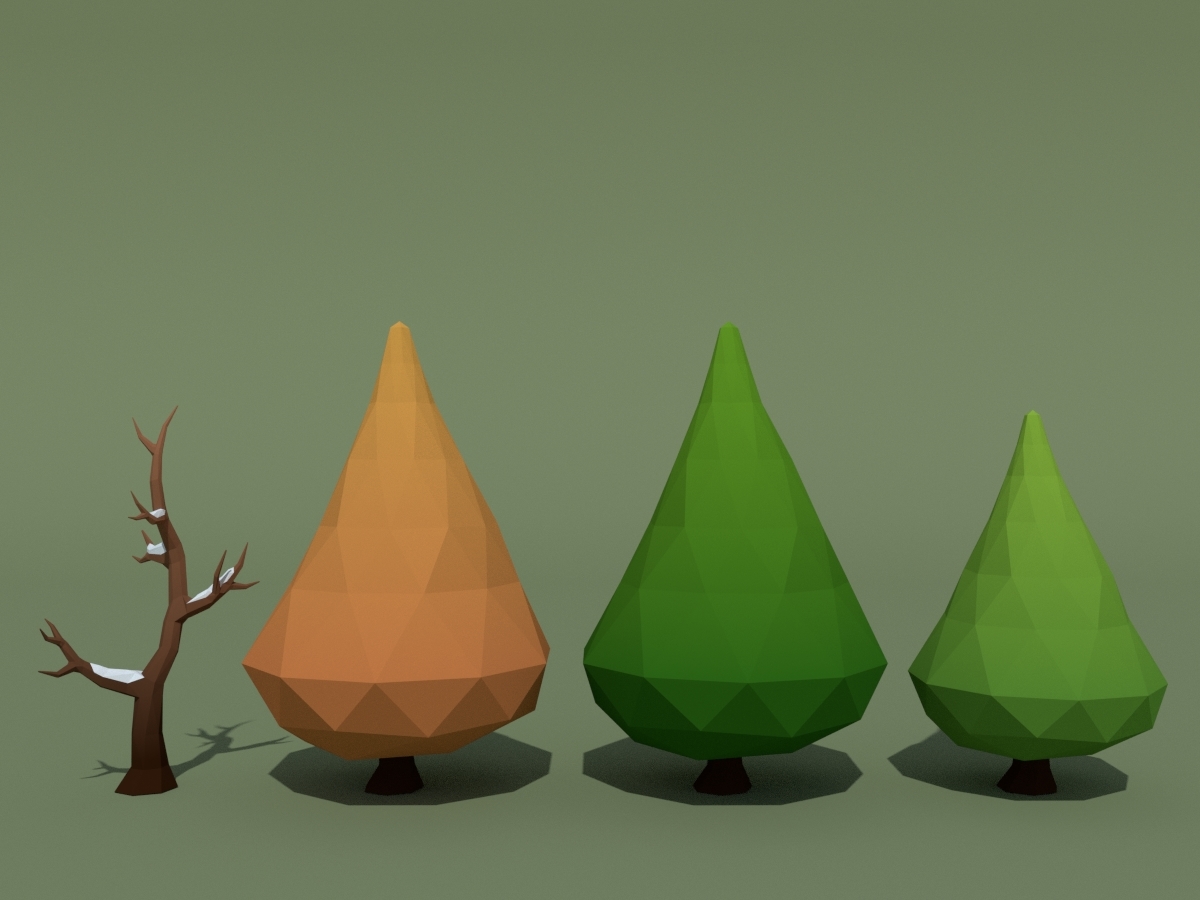 Pack trees 21 bonus 3D model - TurboSquid 1216495