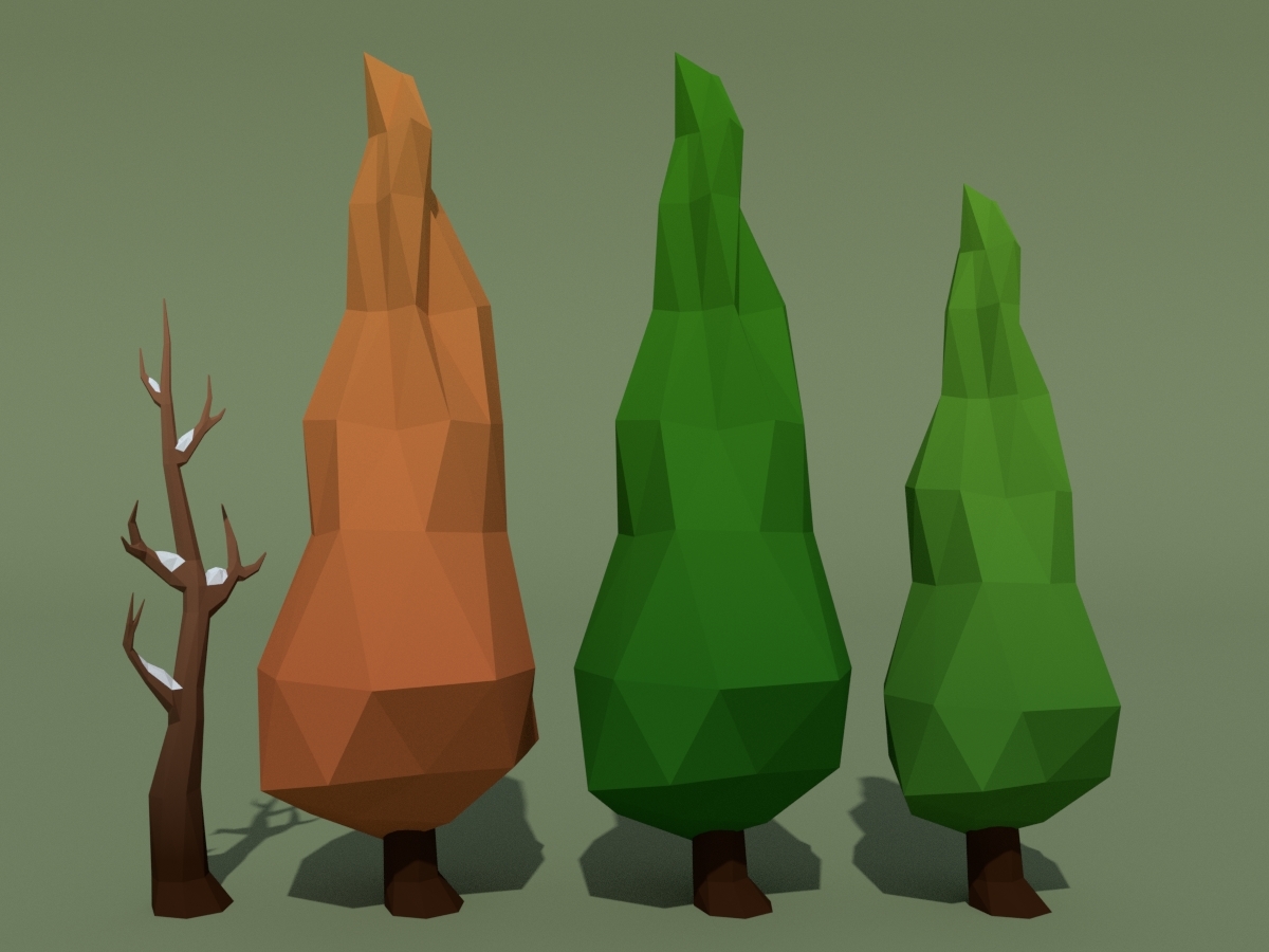 Pack trees 21 bonus 3D model - TurboSquid 1216495