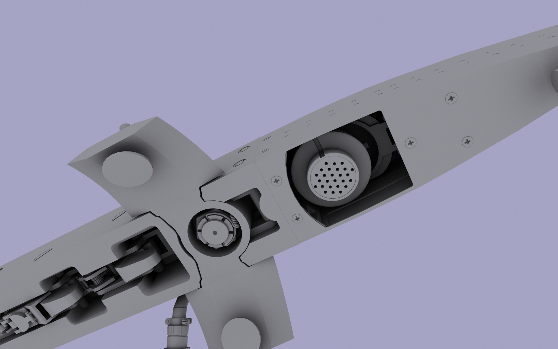 3D bdz-66-21n nuclear bomb pylon model - TurboSquid 1216802