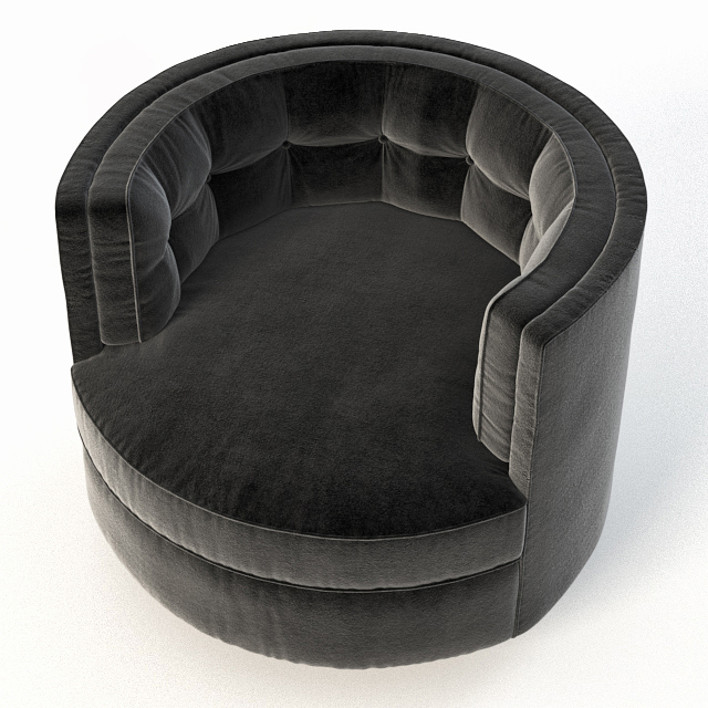 3D milo baughman barrel - TurboSquid 1217107