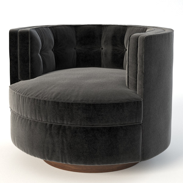 3D milo baughman barrel - TurboSquid 1217107