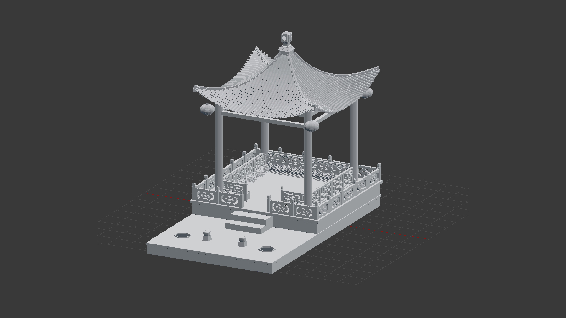 Chinese pavilion 3D model - TurboSquid 1217217