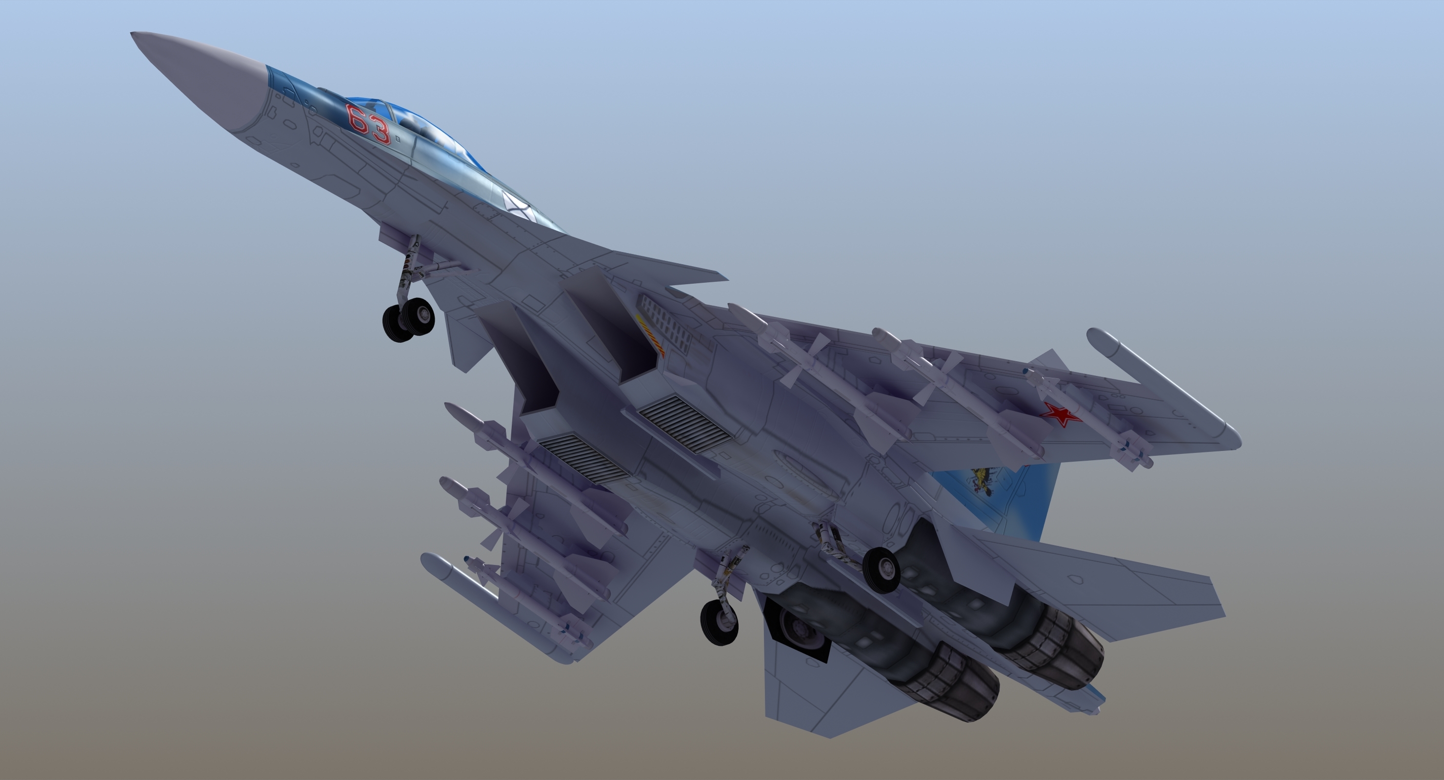 Su-33 flanker d fighter aircraft 3D model - TurboSquid 1217461