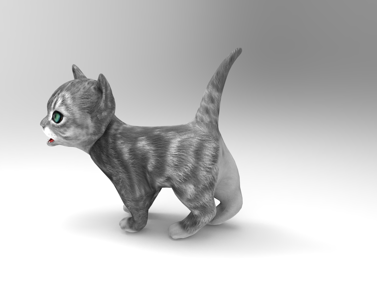Cute cat animation 3D model - TurboSquid 1217543