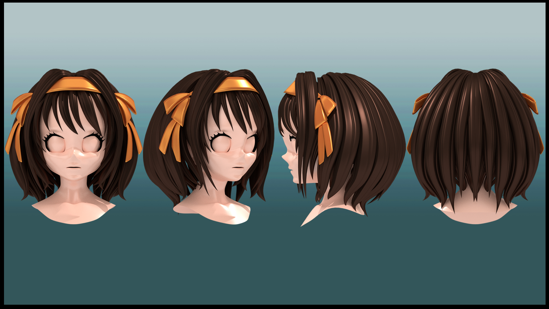 Haruhi suzumiya 3D model - TurboSquid 1217726