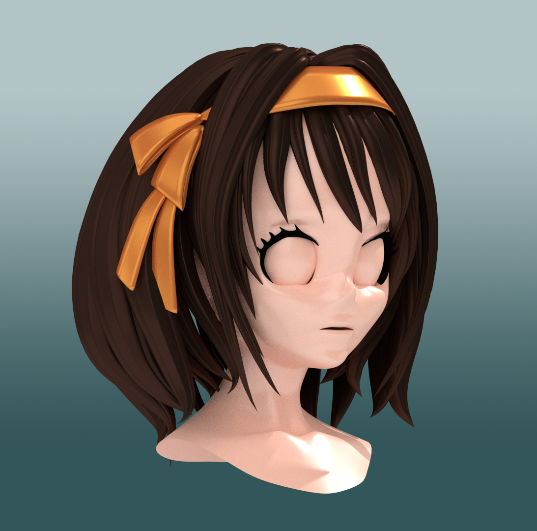 Haruhi suzumiya 3D model - TurboSquid 1217726