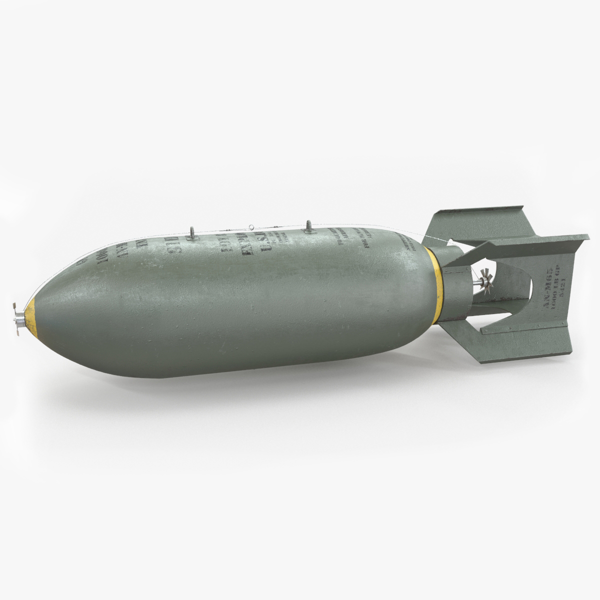 An-m65 bomb model - TurboSquid 1217804