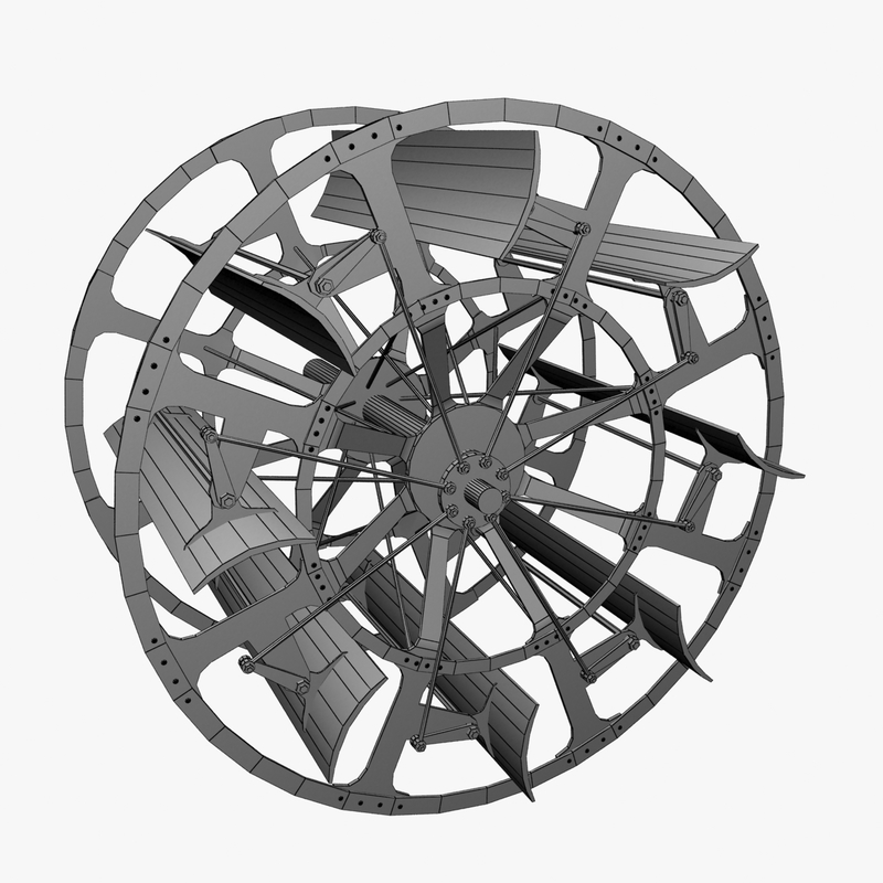 3D paddle wheel - TurboSquid 1217974