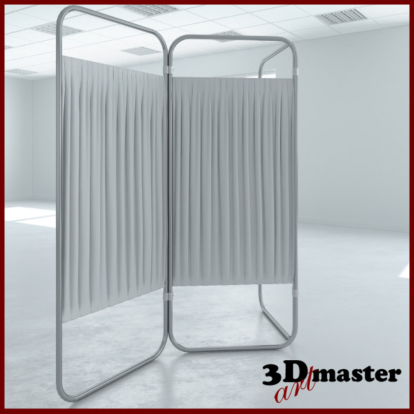 Medical patient privacy screen model - TurboSquid 1218252