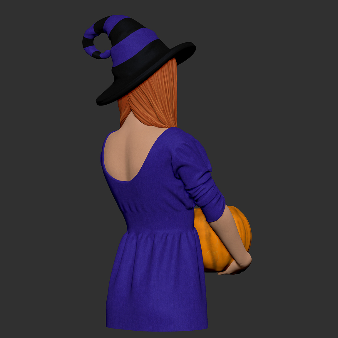 Halloween girl 3D model - TurboSquid 1218279
