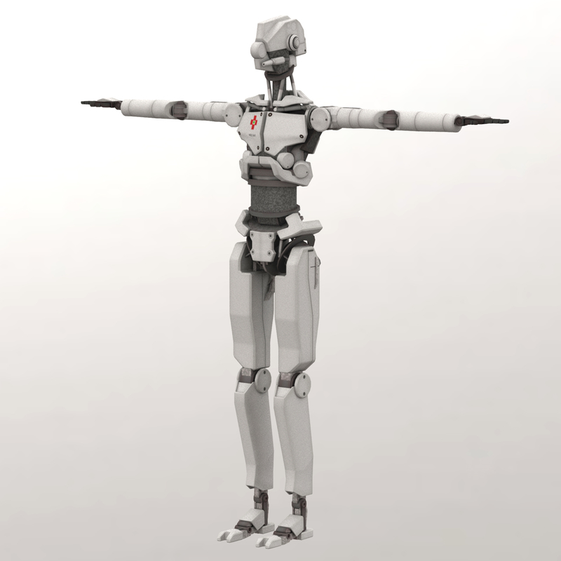 Robot android model - TurboSquid 1218294