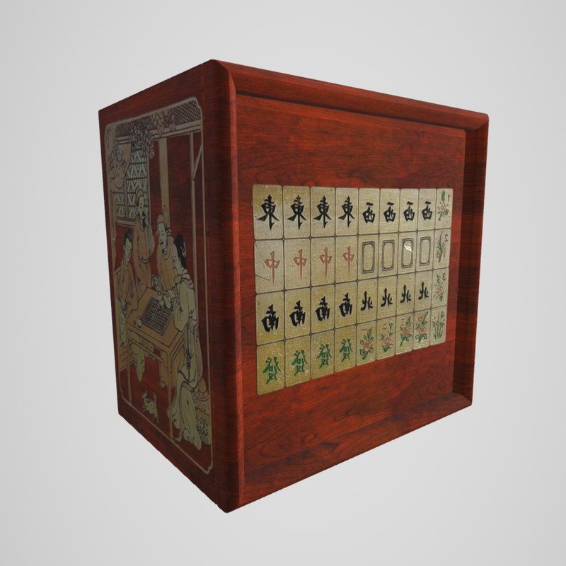 Mahjong set 3D model - TurboSquid 1218313