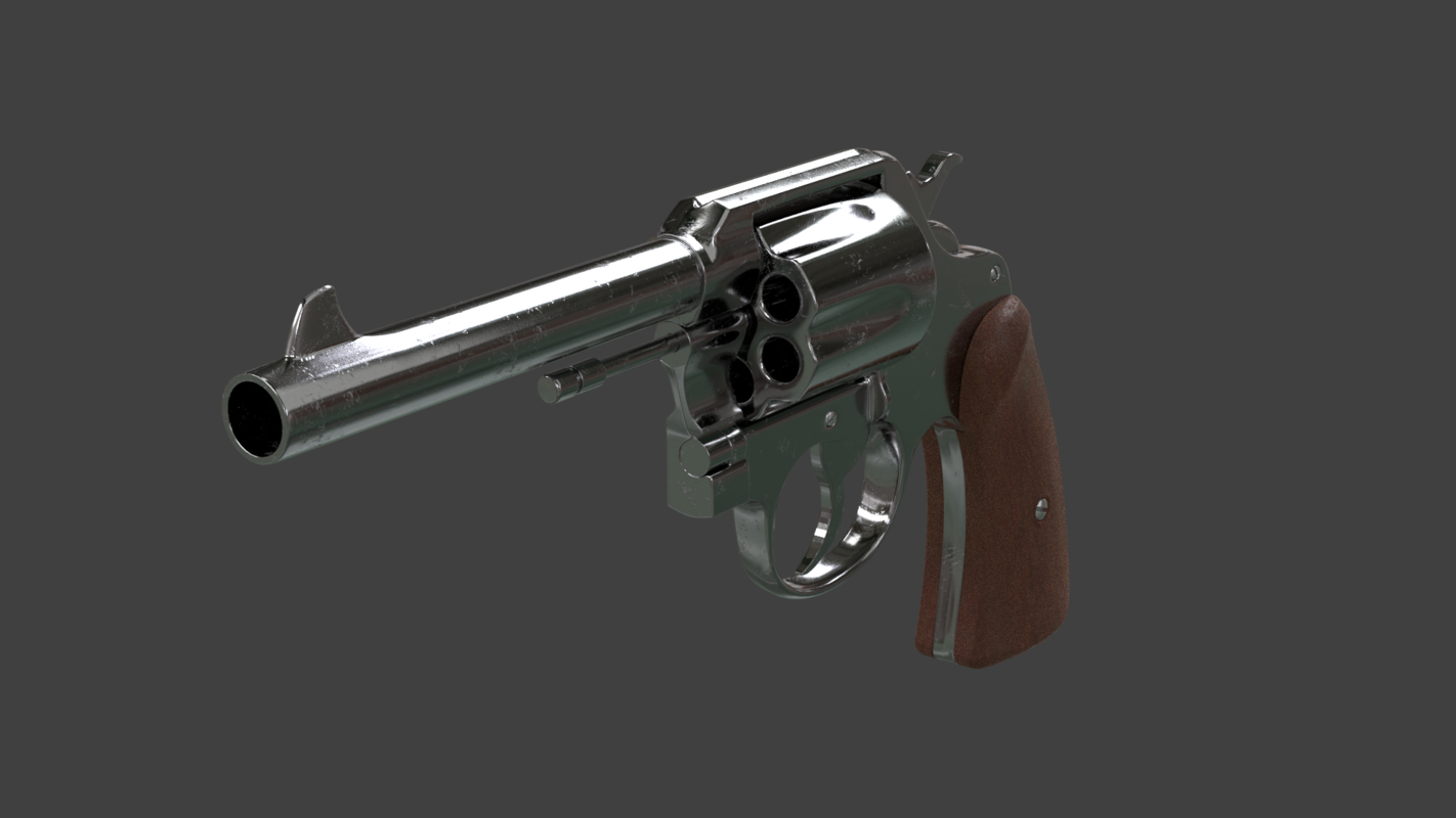 Revolver colt 1917 45 3D - TurboSquid 1218401