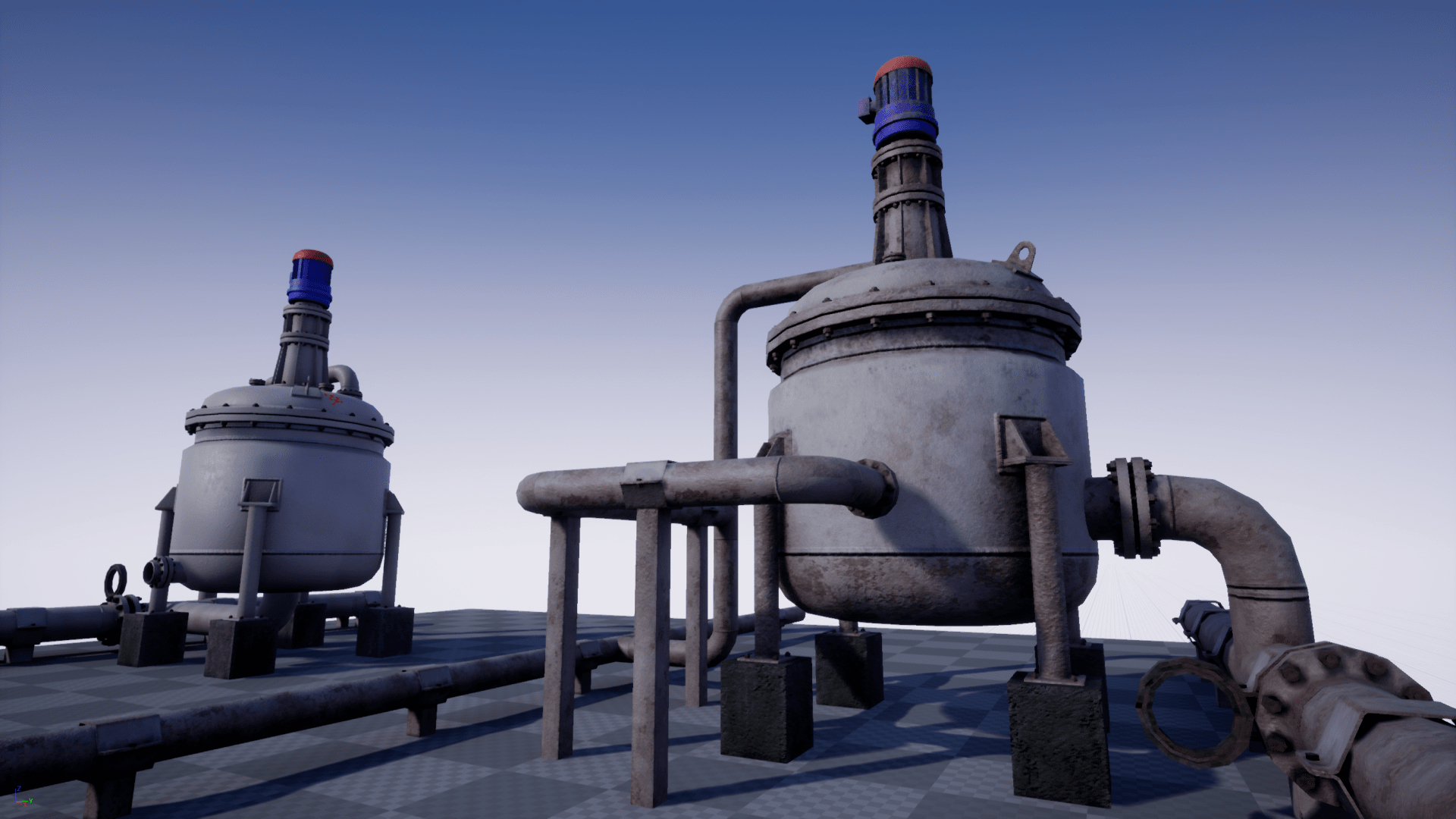 3D модель Промышленный реактор с перемешиванием PBR - TurboSquid 1218509
