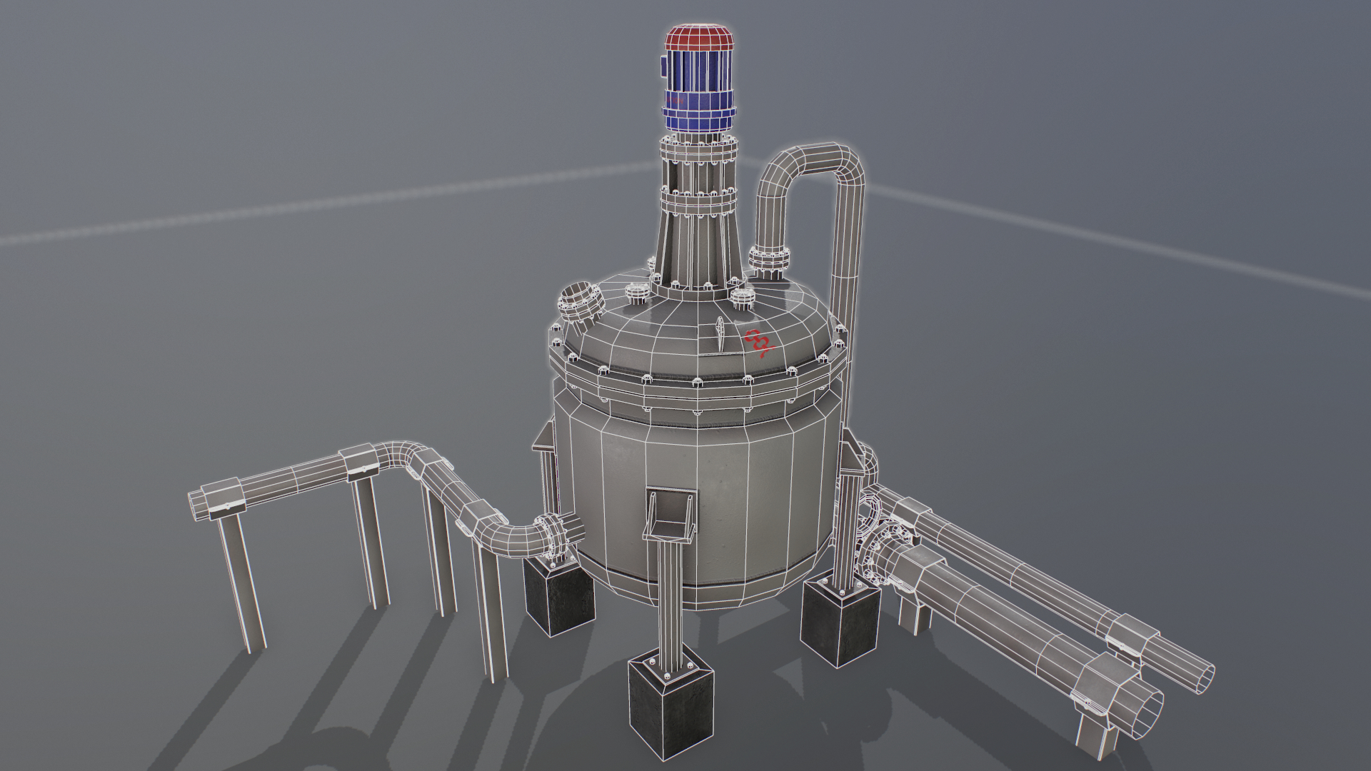 Pbr industrial agitated reactor 3D model - TurboSquid 1218509