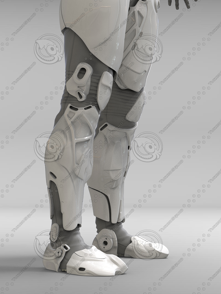 3D cyborg sci-fi character model - TurboSquid 1218636