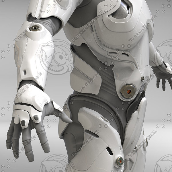 3D cyborg sci-fi character model - TurboSquid 1218636