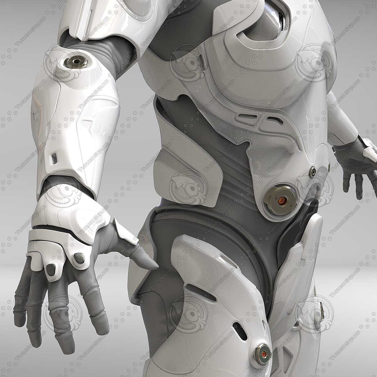 3D cyborg sci-fi character model - TurboSquid 1218636