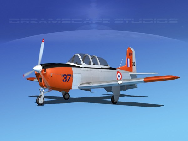 3d model t-37 cessna tweet