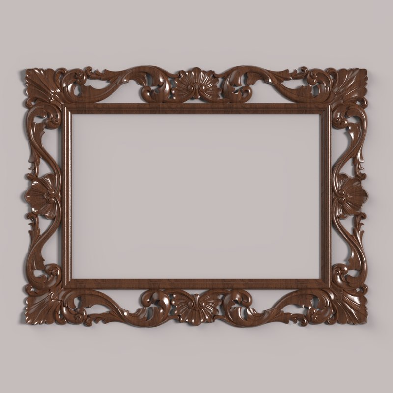 Carved frame cnc model - TurboSquid 1218791