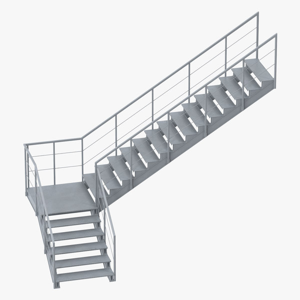 library steps 3d model