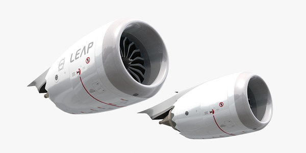 3d jet engine cutaway cuts model