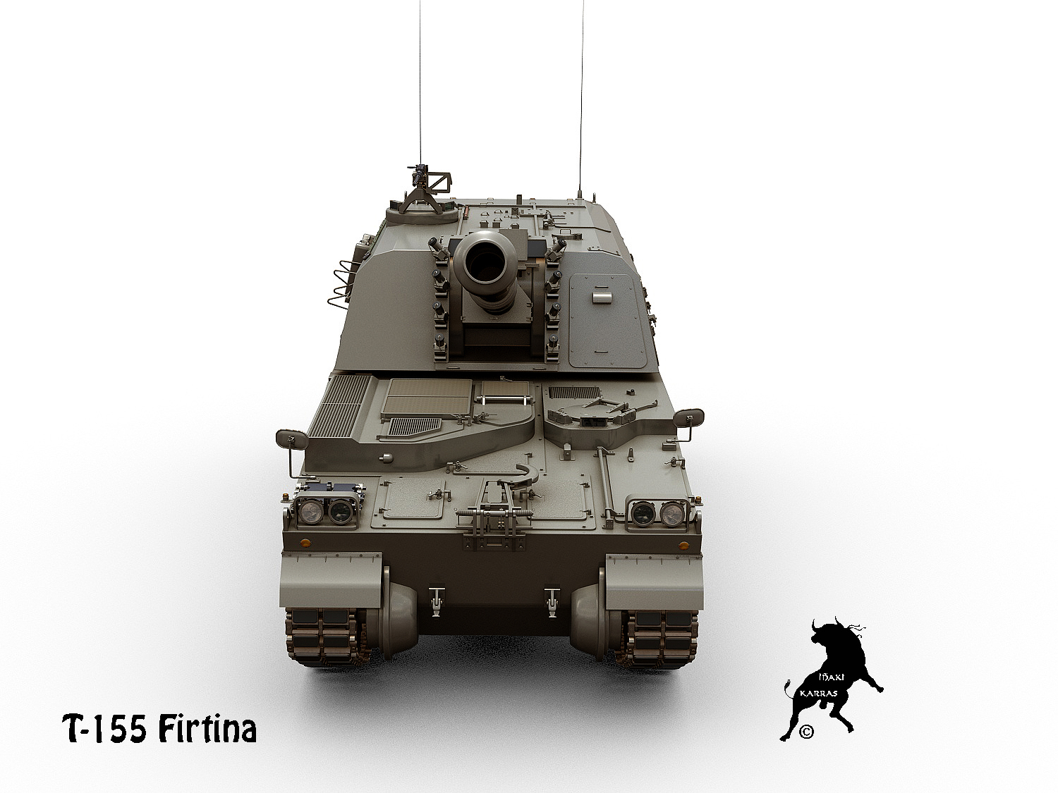 Modello 3D T-155 Firtina - TurboSquid 1219177