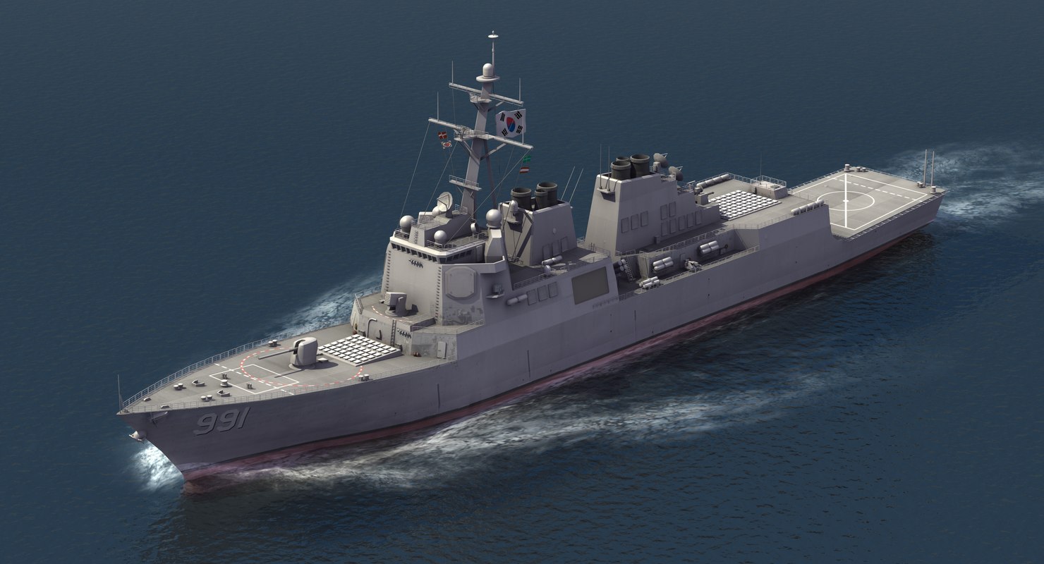 Sejong The Great Class Destroyer 3D-Modell - TurboSquid 1219290