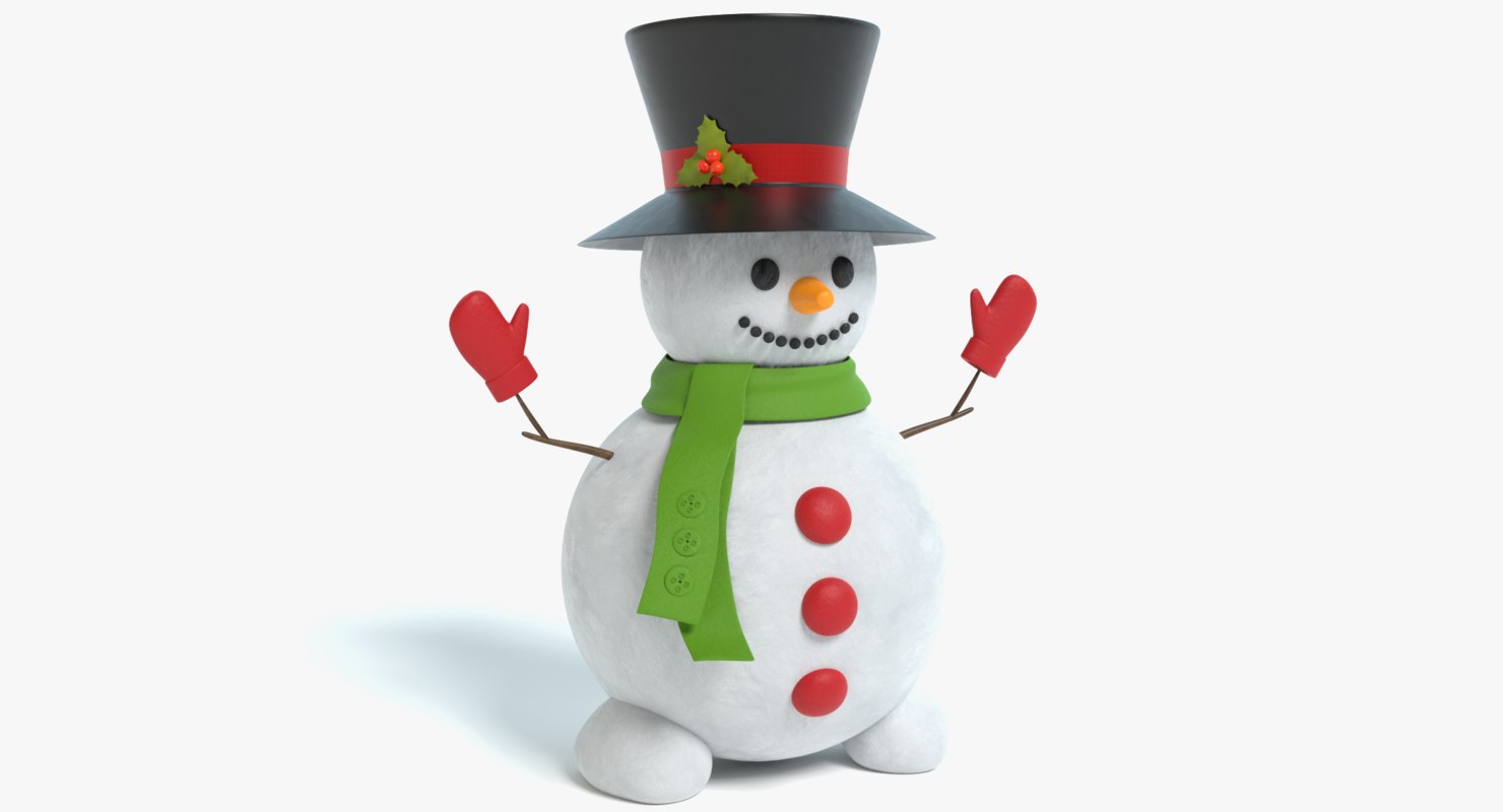 Snowman x pbr 3D - TurboSquid 1219320