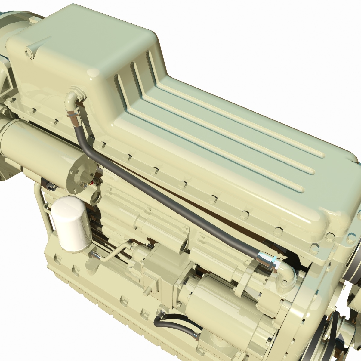 3D diesel engine - TurboSquid 1219324