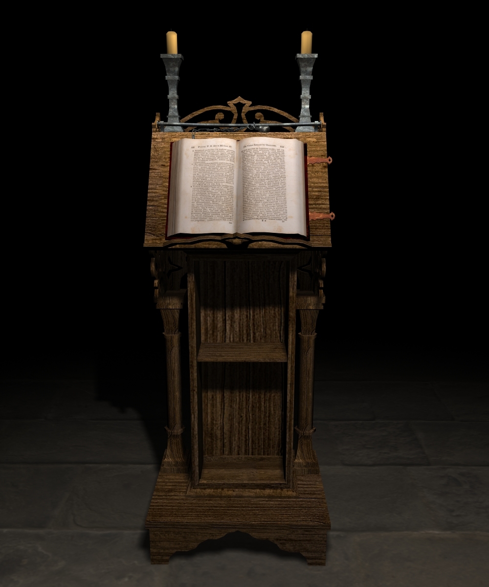 Book stand wizard model - TurboSquid 1219435