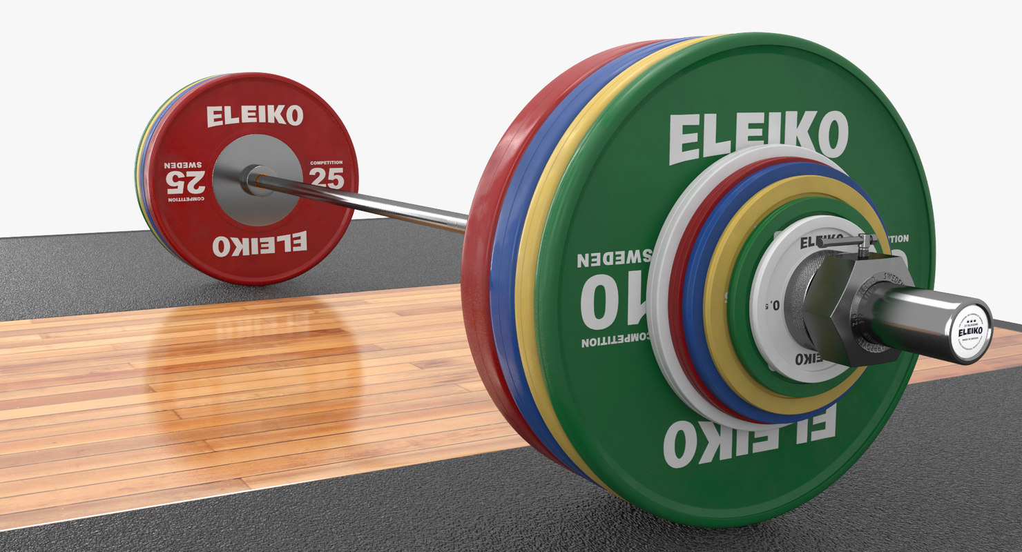 3D eleiko barbell model - TurboSquid 1219459