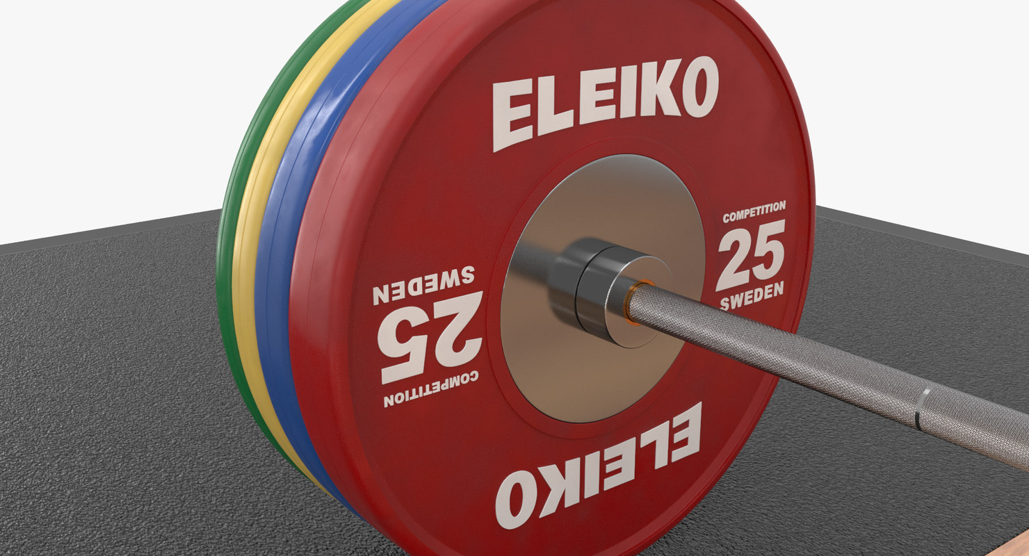 3D eleiko barbell model - TurboSquid 1219459