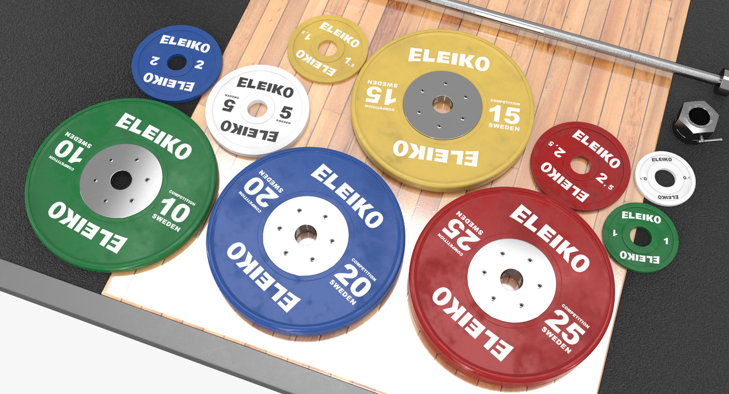 3D eleiko barbell model - TurboSquid 1219459