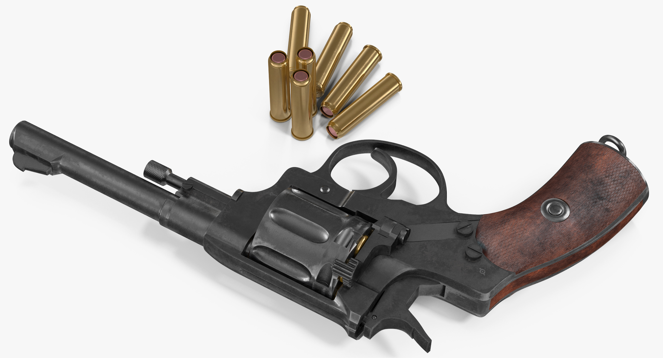 Revolver nagant m1895 3D - TurboSquid 1219489
