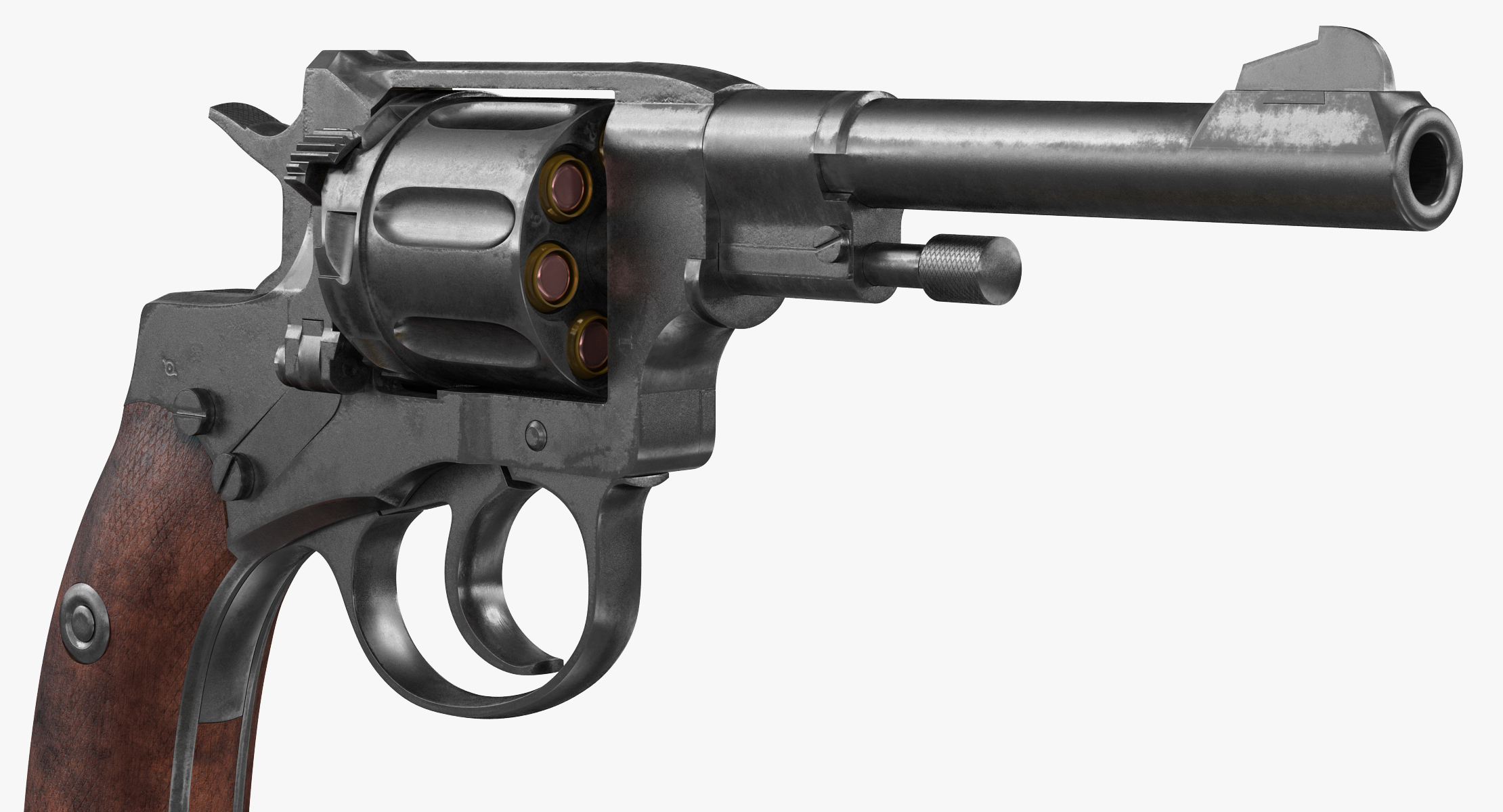 Revolver nagant m1895 3D - TurboSquid 1219489