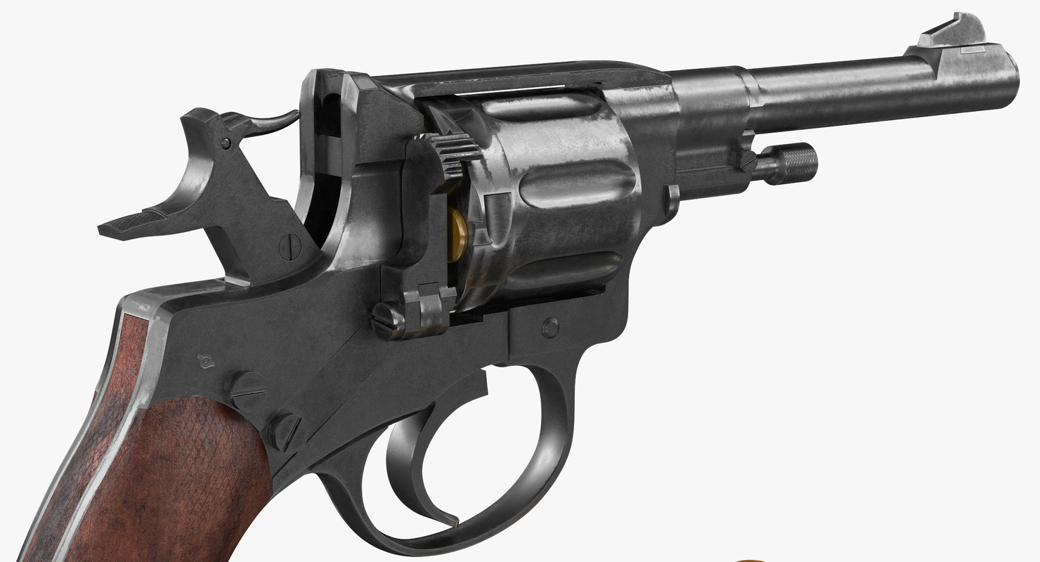 Revolver nagant m1895 3D - TurboSquid 1219489