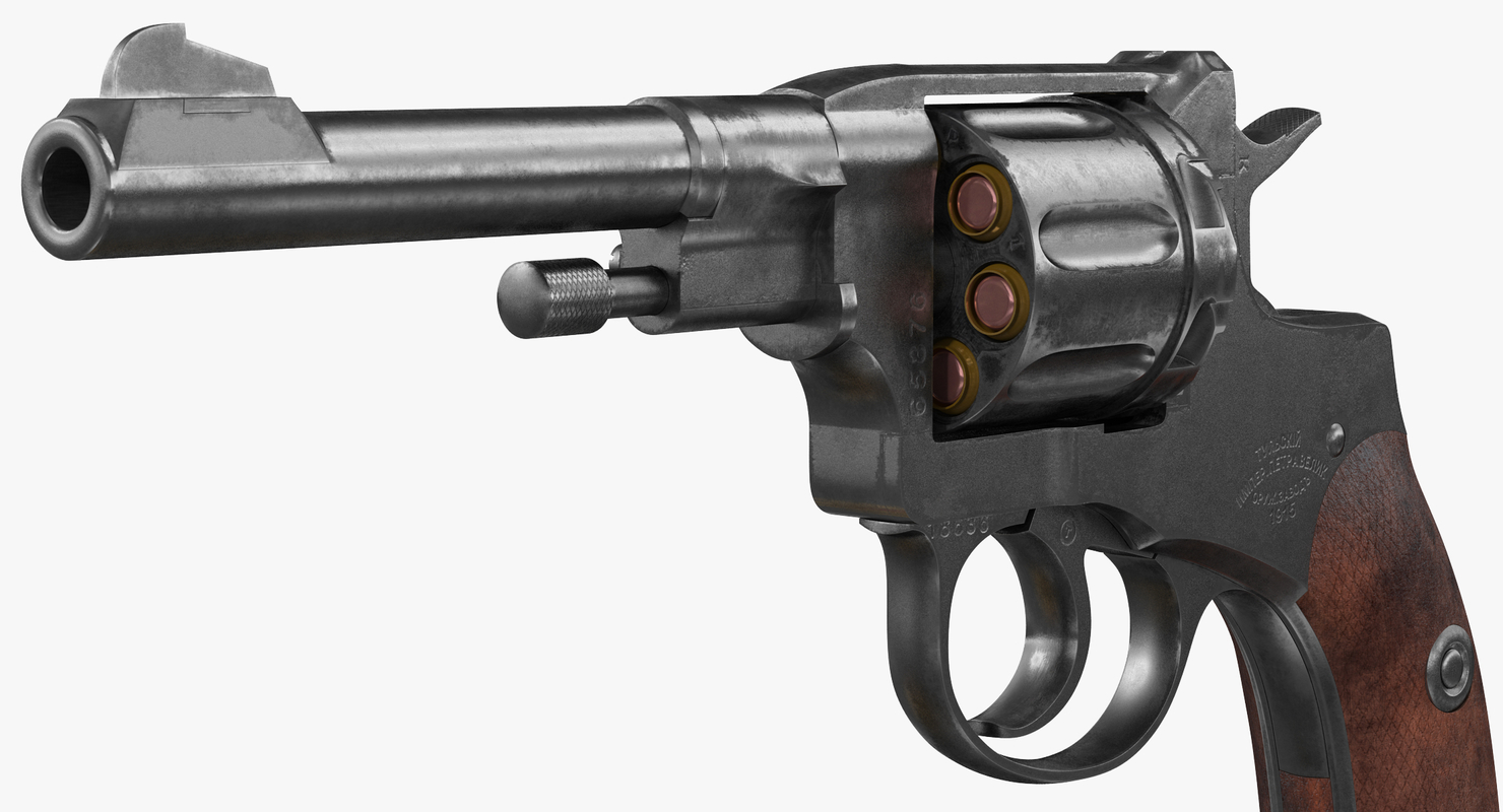 Revolver nagant m1895 3D - TurboSquid 1219489