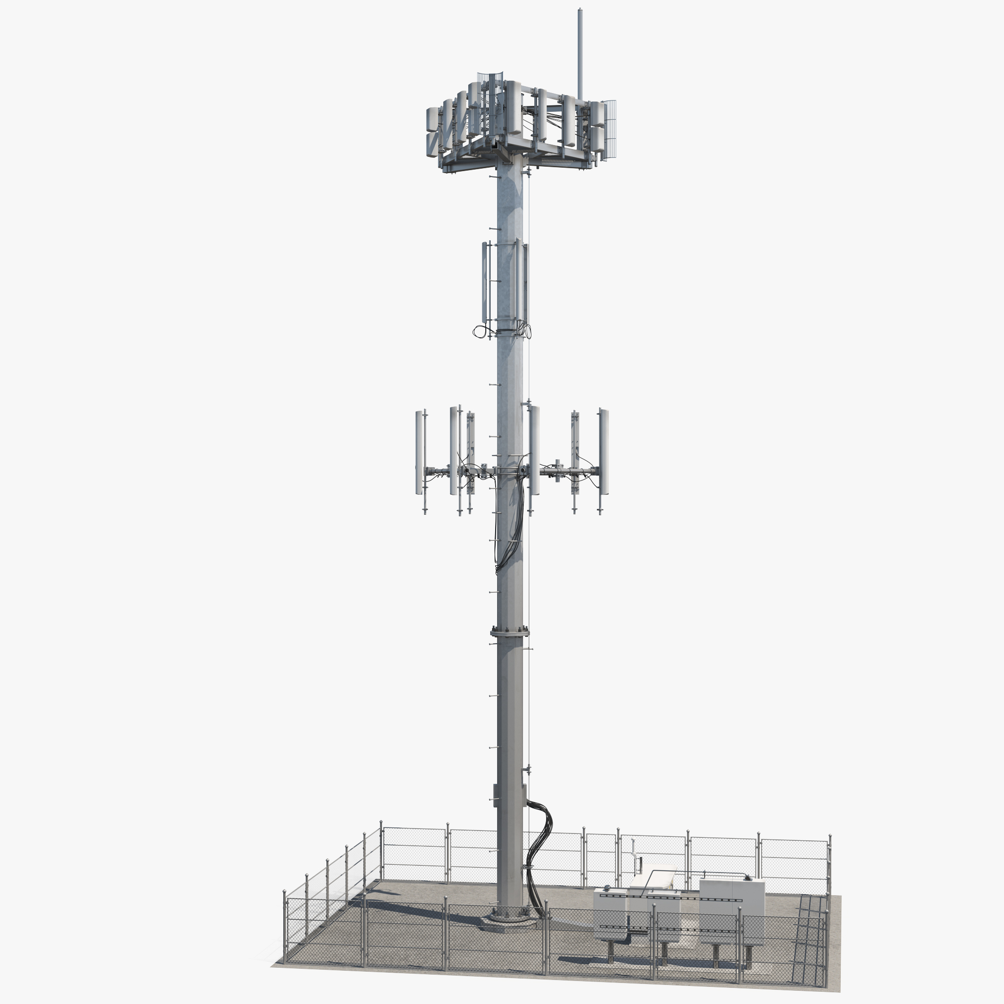 3D cellular tower site model - TurboSquid 1219492