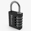 combination lock 3d model