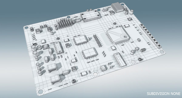 3D generic circuit board - TurboSquid 1219607